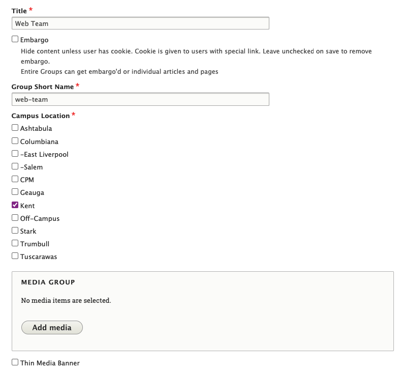 Group Settings | Drupal Training Manual